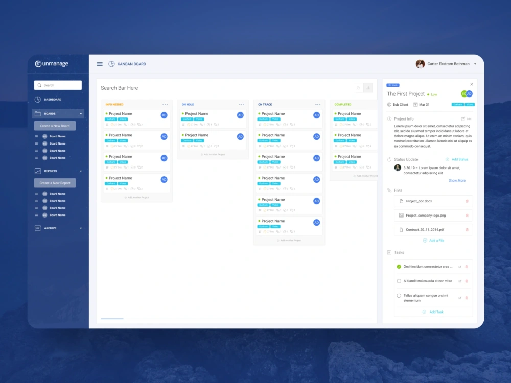 A design mockup for web application with thought-out user interface | Upwork