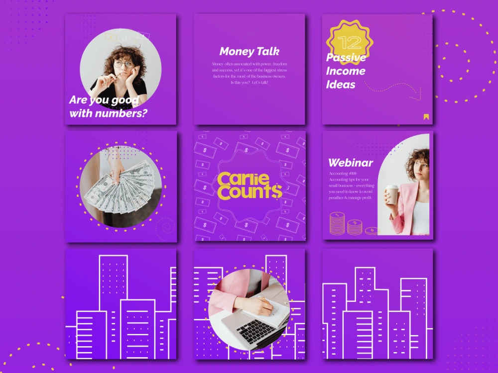 Custom Instagram Profile Design For Your Business | Editable Templates ...