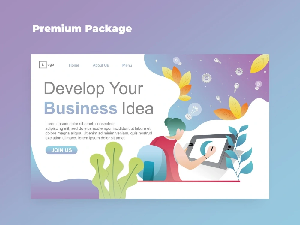 A 2D flat illustration design for the landing page and website | Upwork
