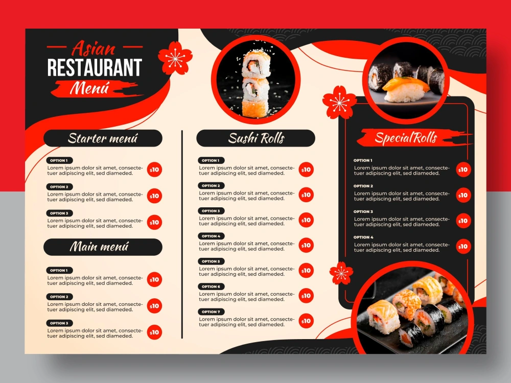 Premium restaurant menu design, fast food menu, meal menu, pizza, cafe ...
