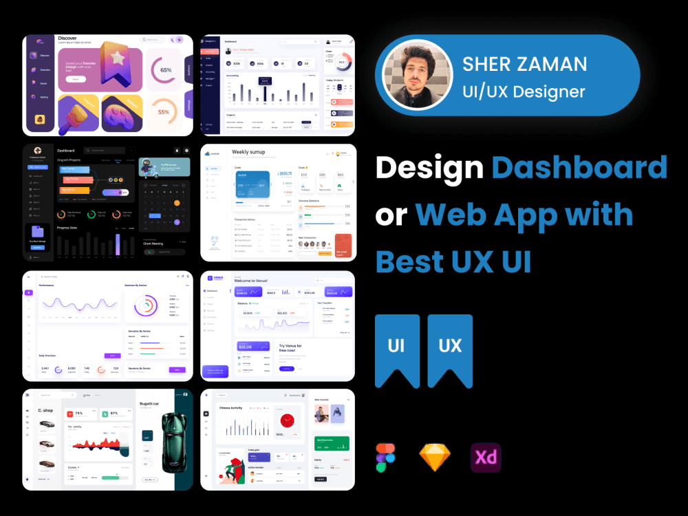 Web application, dashboards with best UI and UX design | Upwork