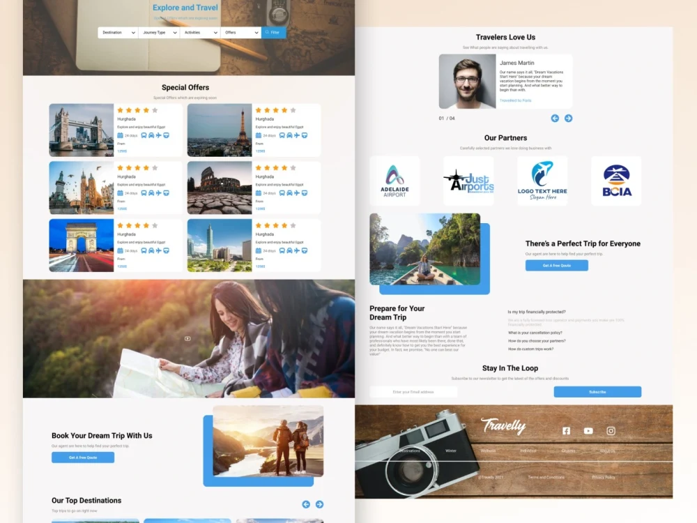 Wonderful UI UX design for your website landing page | Upwork