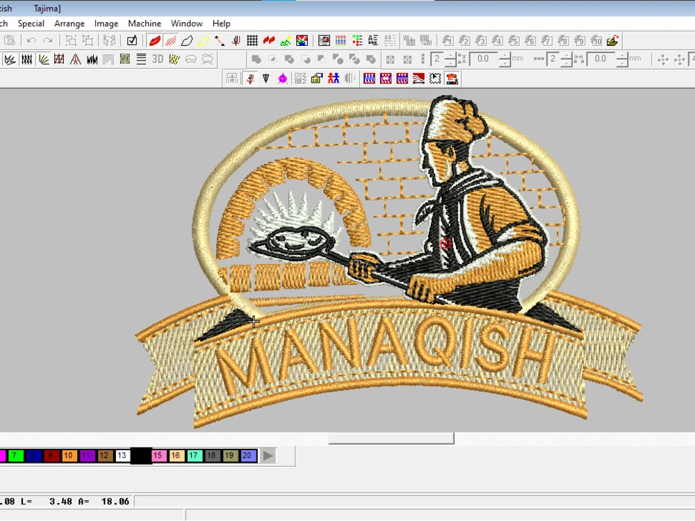 Unique and diverse digitized designs in different shapes and sizes | Upwork