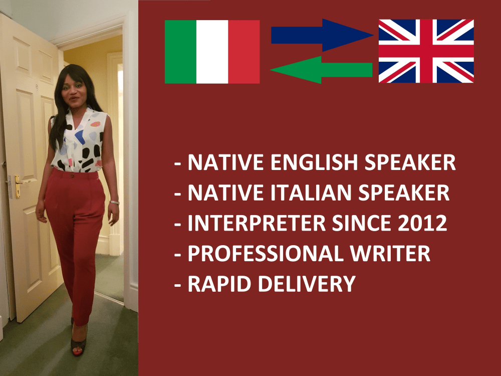 A perfect translation of your documents from Italian to English | Upwork