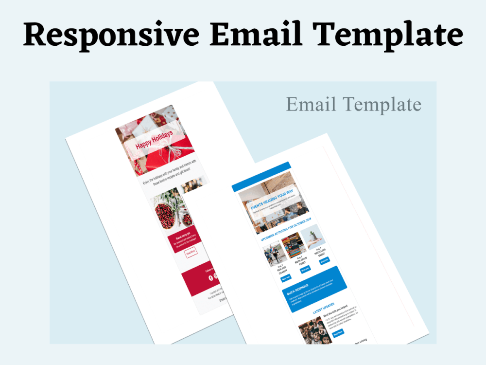 A Fully Responsive HTML Email newsletter Template | Upwork