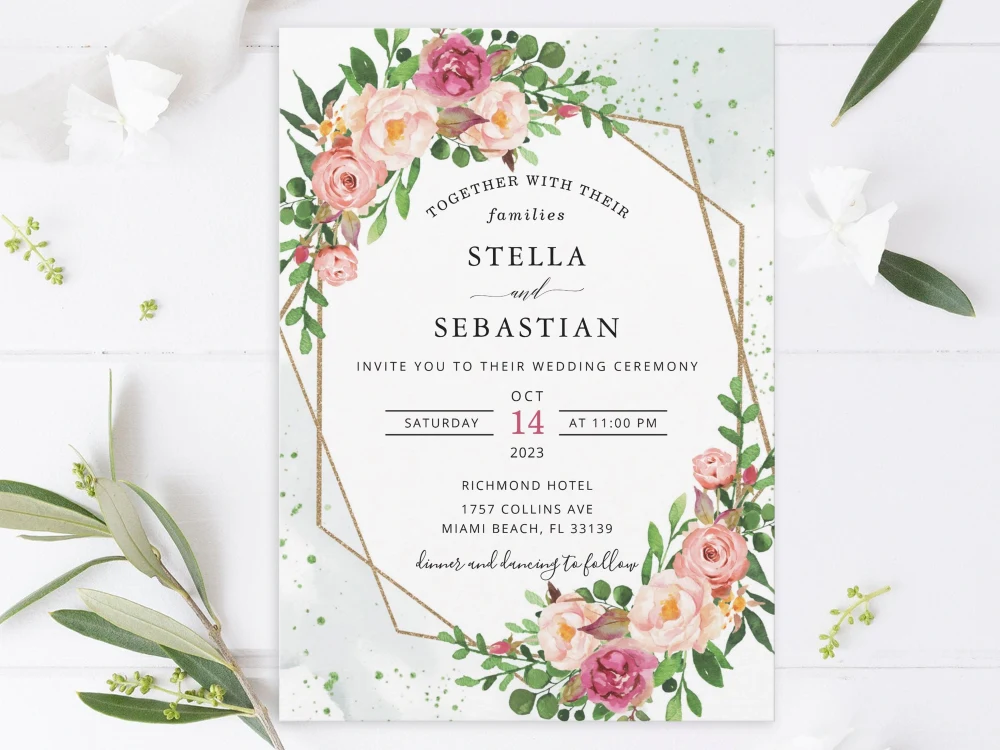 An amazing wedding invitation card | Upwork