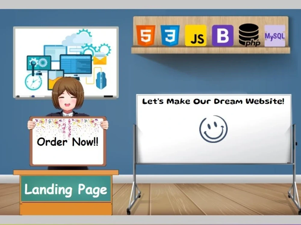 An amazing landing page build with html, css, bootstrap, javascript ...