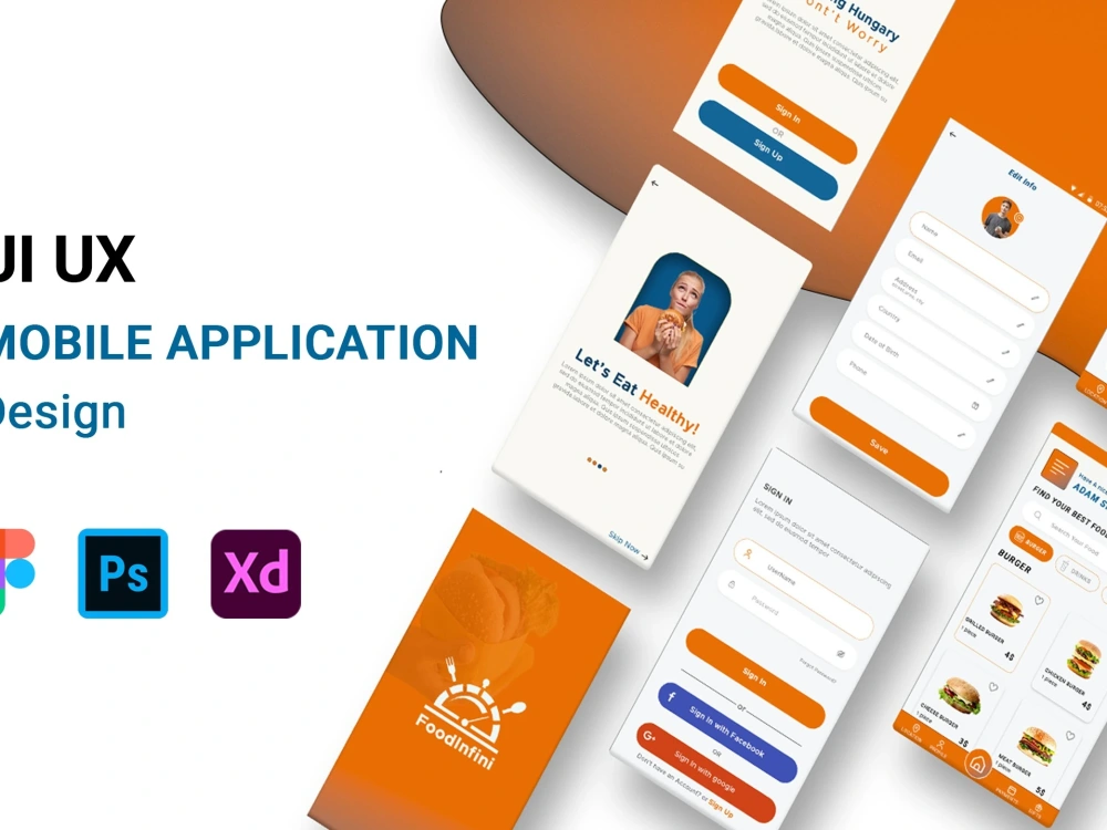 The responsive mobile app UX UI design | Upwork