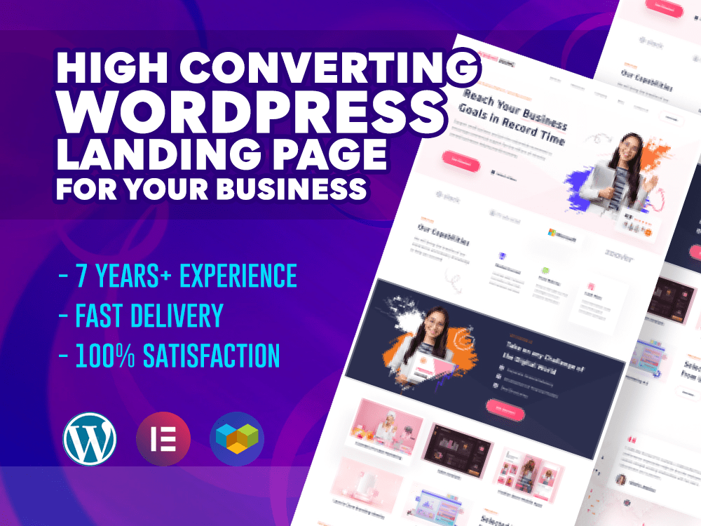 High Converting WordPress Landing Page For Your Business | Upwork