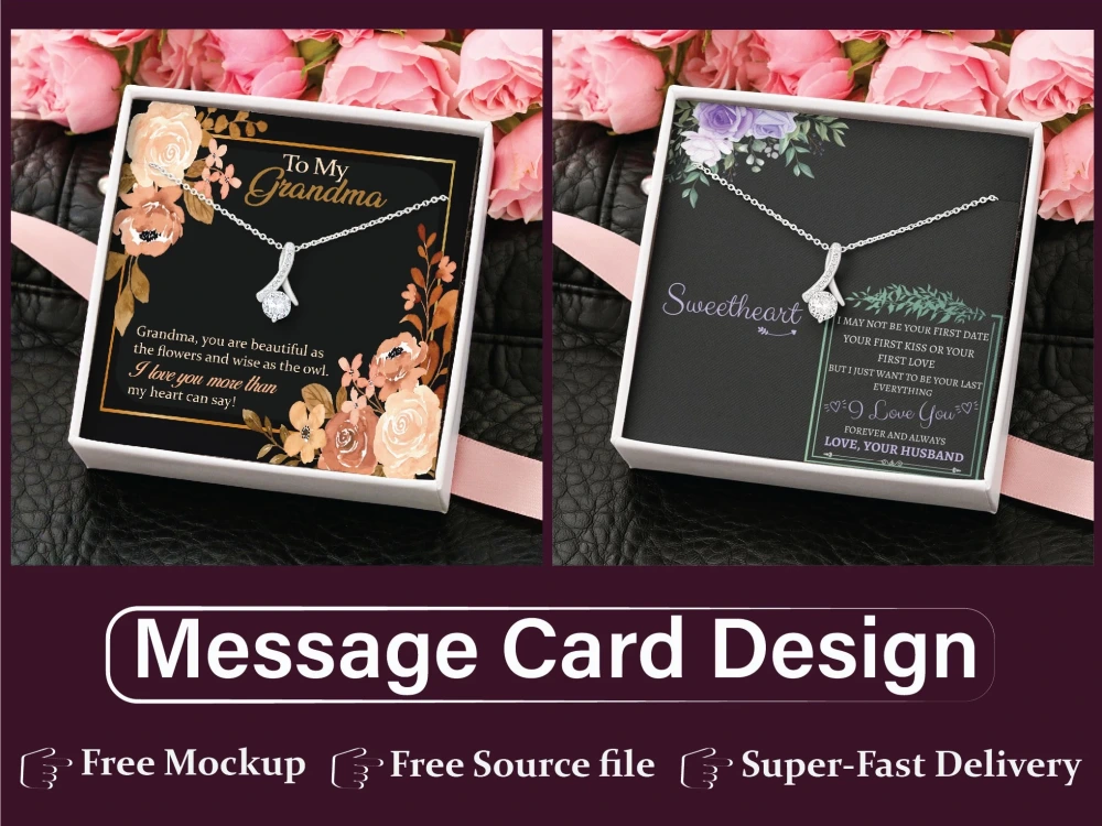 An amazing Shine on Jewelry Message Card Design for your business | Upwork