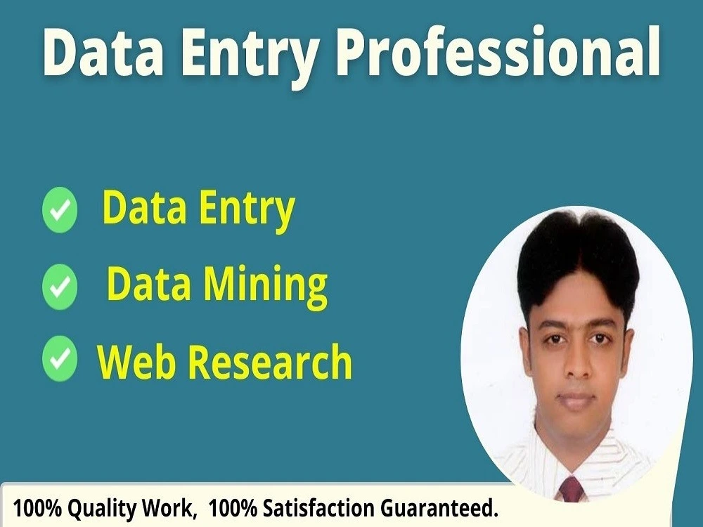 Accurate data entry, data mining, typing, and copy-paste job | Upwork