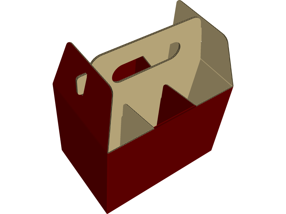 A layout and box cut line for your six-pack | Upwork