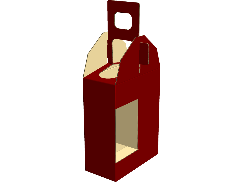 A layout and box cut line for your six-pack | Upwork