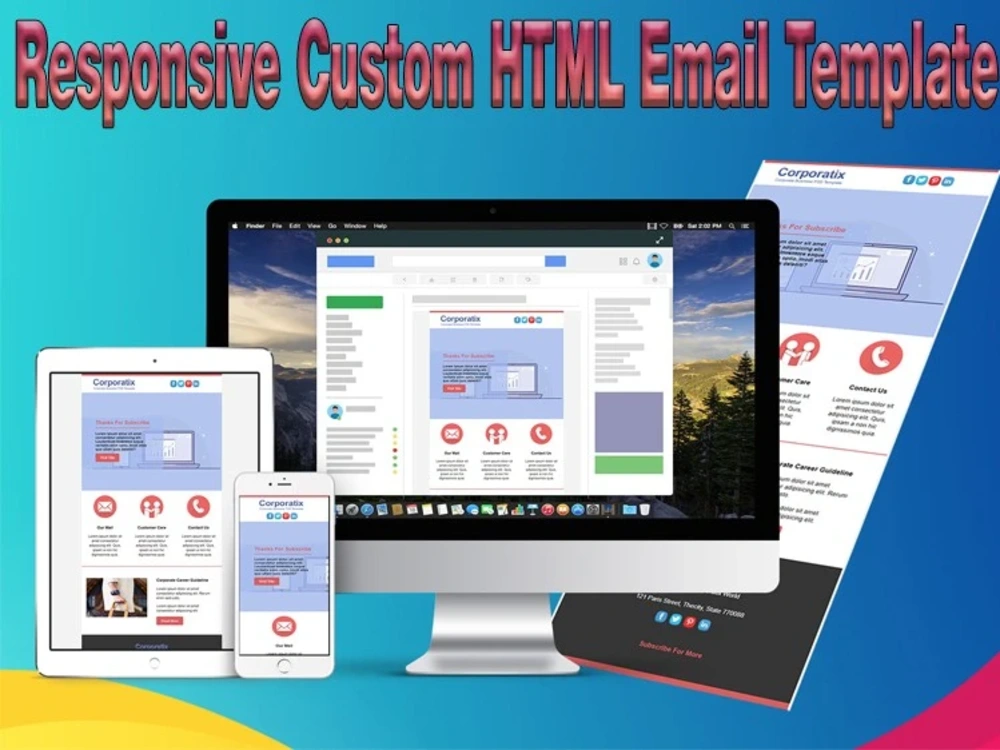 Responsive Custom HTML Email Template/Newsletter | Upwork