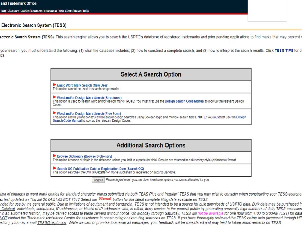 A trademark search report. | Upwork