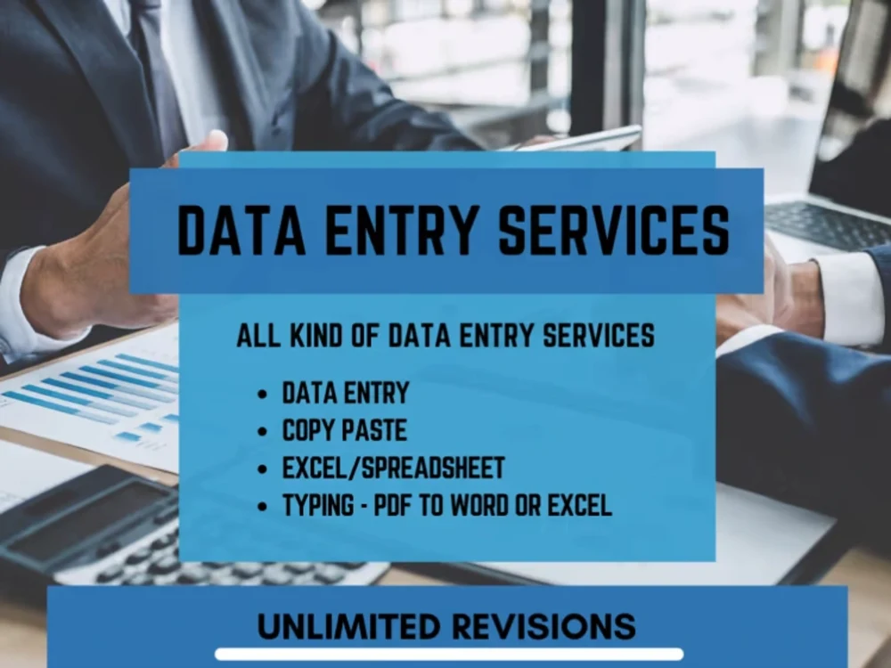 A VA for Accurate Data entry, PDF to Word/Excel and Typing, Copy-Paste ...