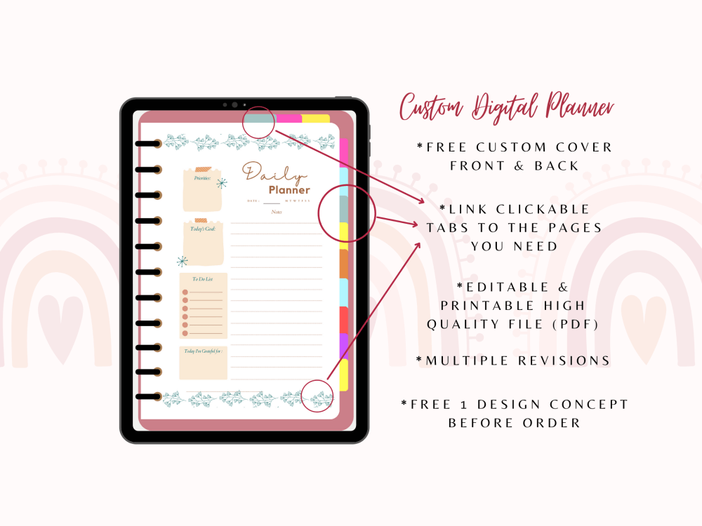Digital Printable Planner for personal use, Etsy, KDP and others | Upwork