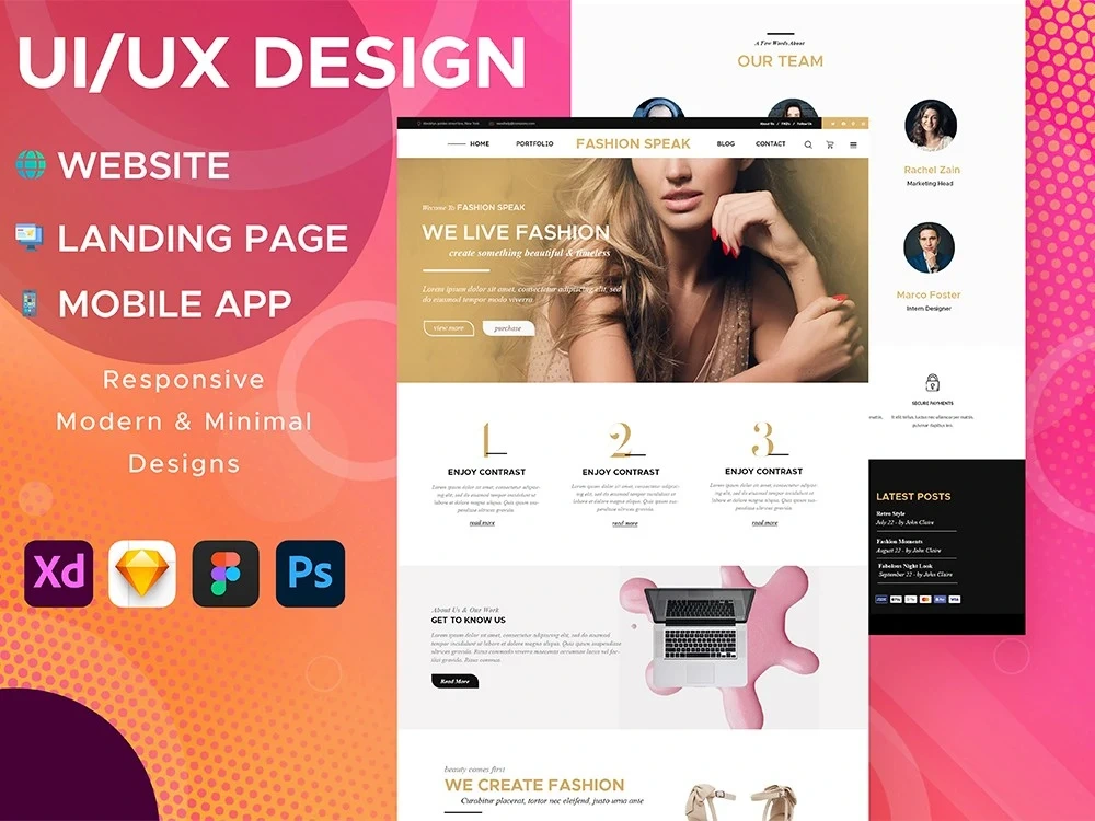 An interactive website UI UX design or mobile app UI UX | Upwork