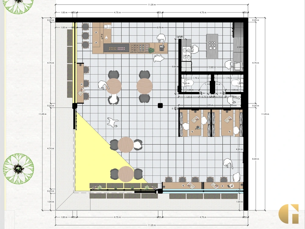 An attractive commercial premises design | Upwork