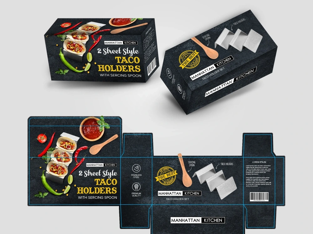 A modern and attractive product packaging/box design | Upwork