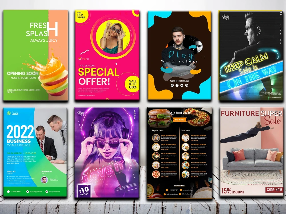 Fantastic, creative event posters design and business poster design | Upwork