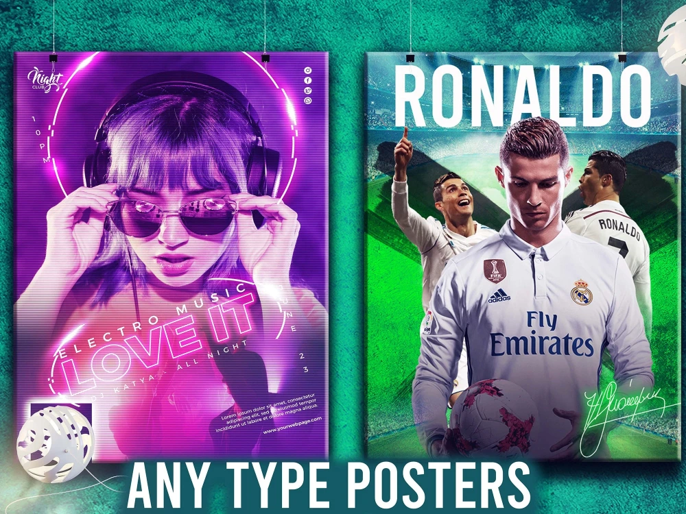 Fantastic, creative event posters design and business poster design ...