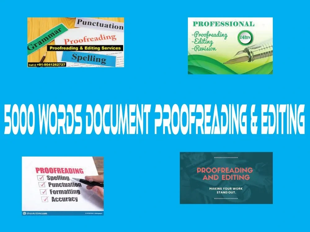 A proofreading & editing of any documents | Upwork