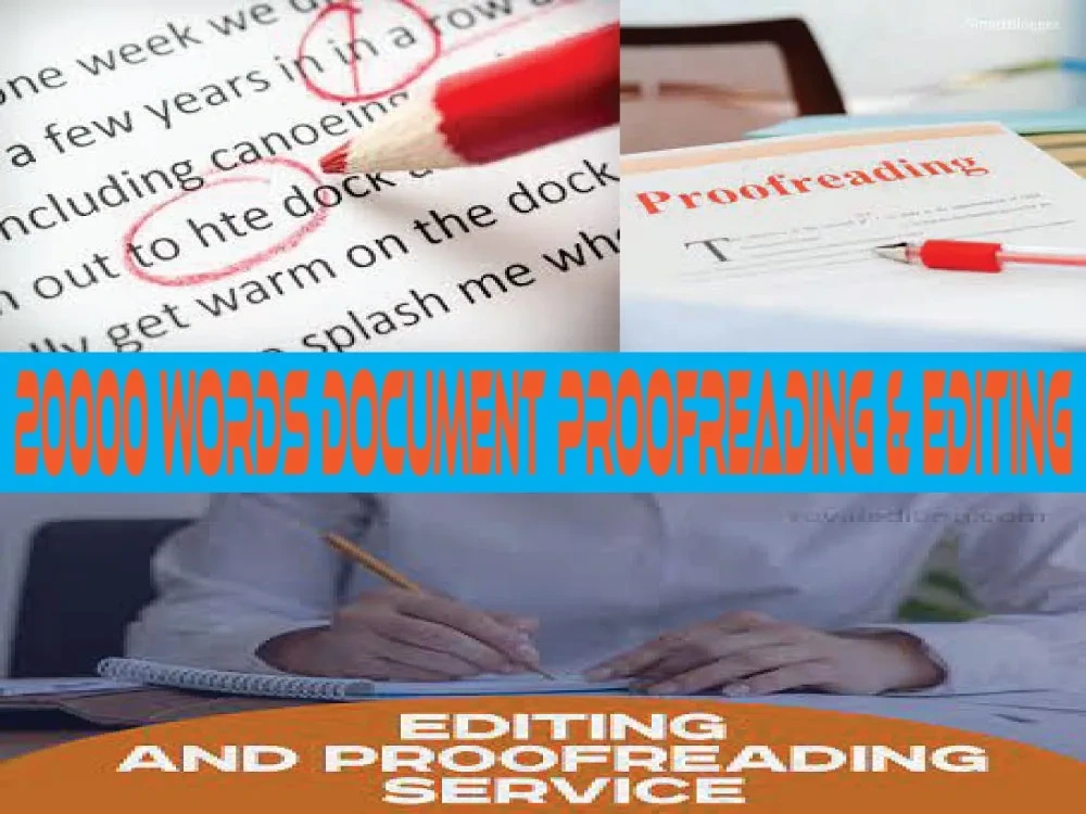 A proofreading & editing of any documents | Upwork