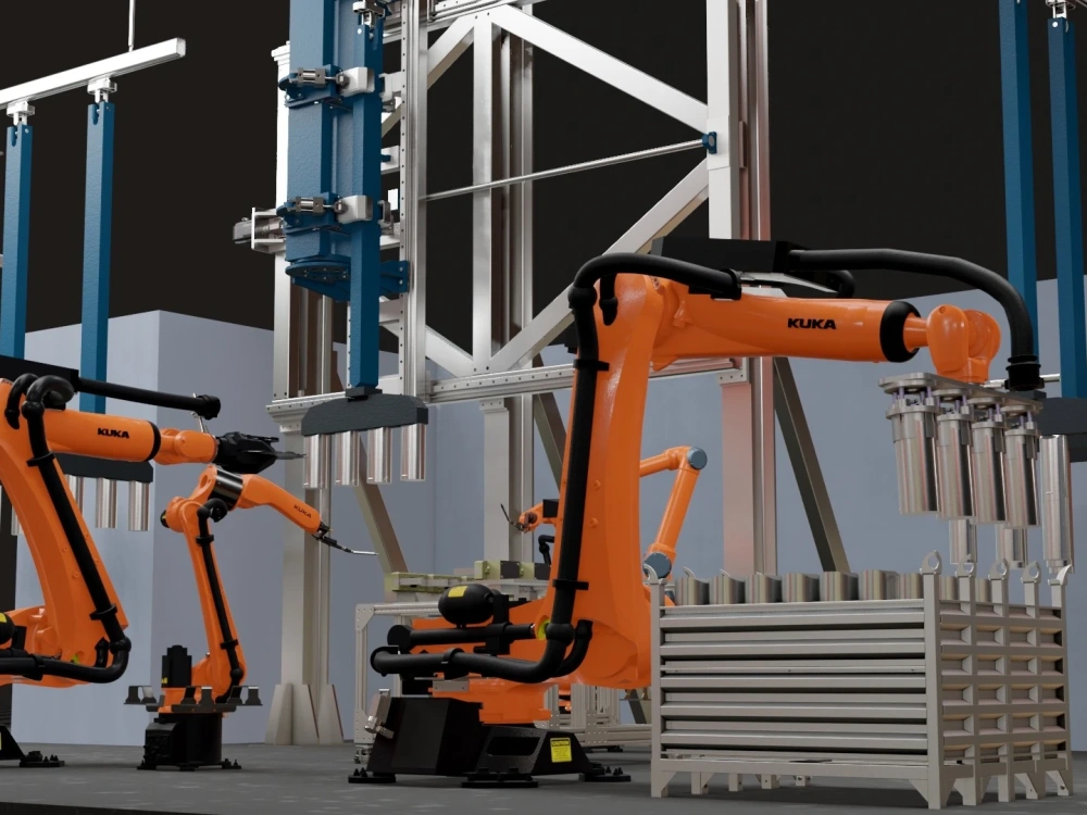 A 3D Machine Design, 2D Manufacturing Drawings, and 3D Mechanical ...