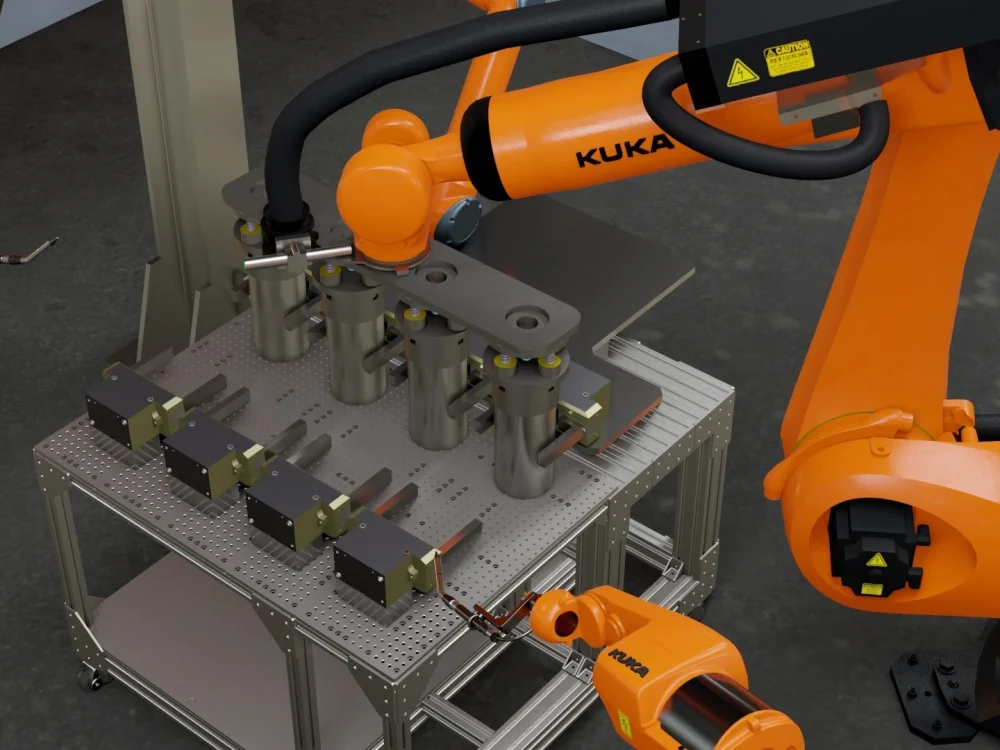 A 3D Machine Design, 2D Manufacturing Drawings, and 3D Mechanical ...