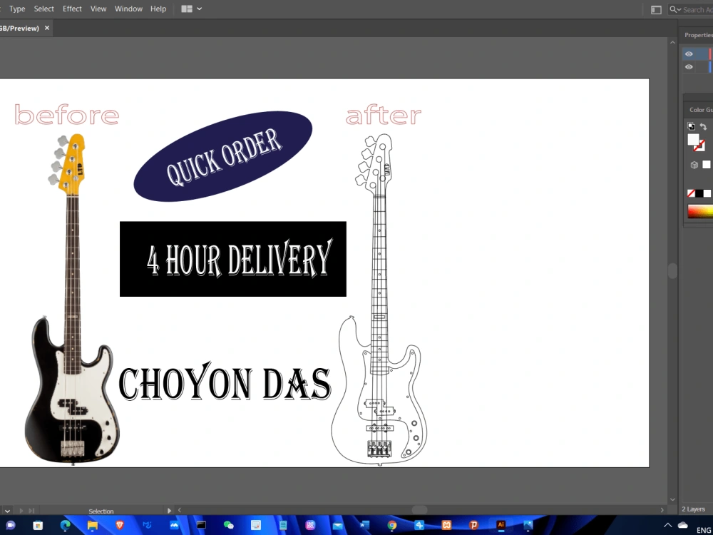 A vector line art illustration in 1hour | Upwork
