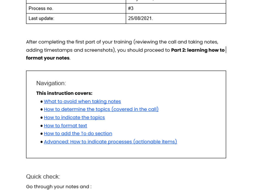 Detailed Standard Operating Procedures aligned with ISO:9001 standards ...