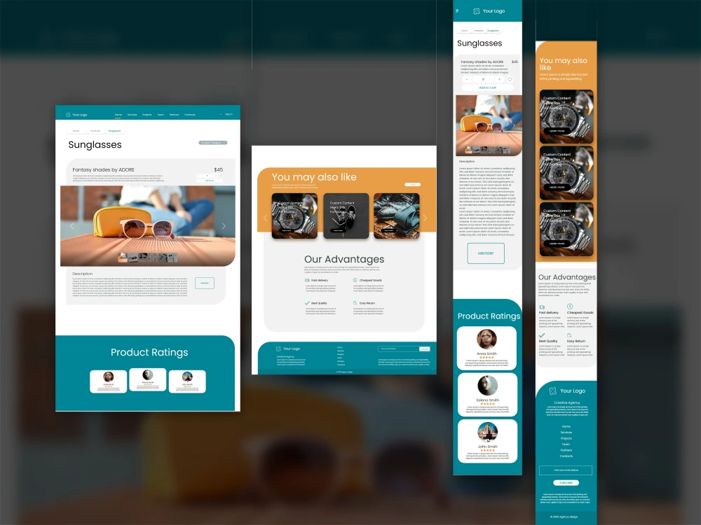 Responsive website design UI UX | Upwork