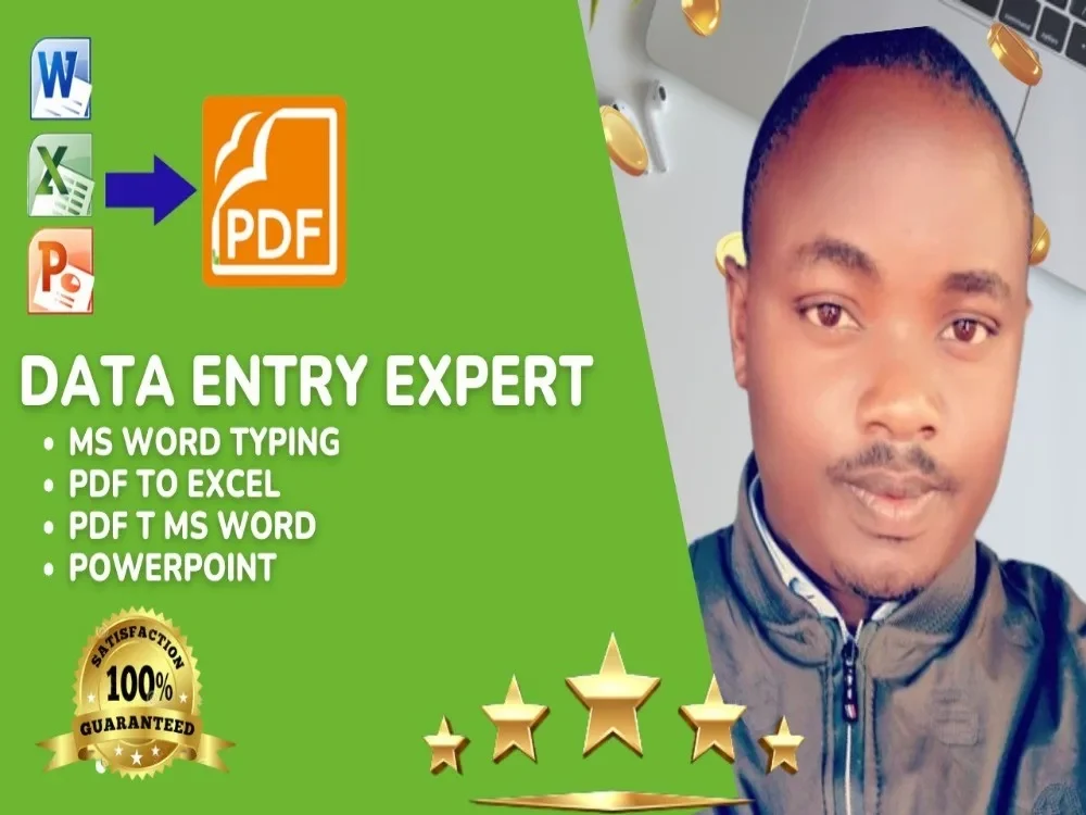 Your files converted to desired format ie PDF to Ms Excel | Upwork