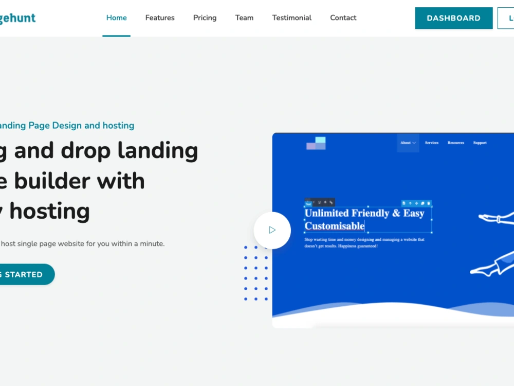A static landing page website | Upwork