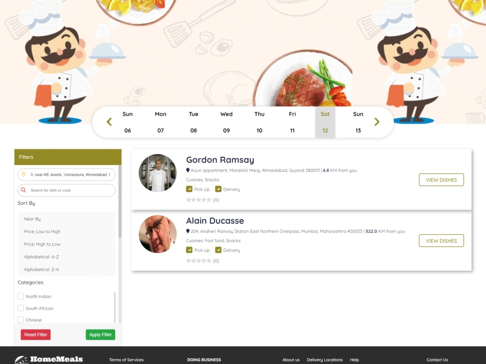 An Amazing Homemade food ordering website, admin panel and cook panel ...