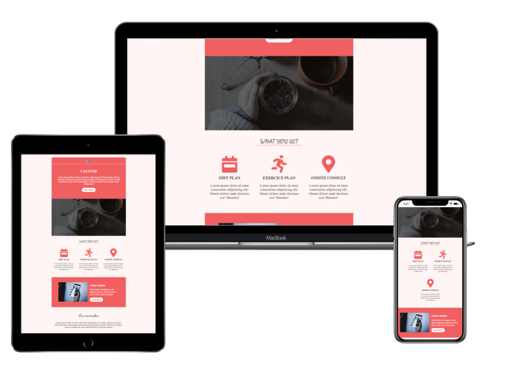 A custom built HTML responsive email newsletter template | Upwork