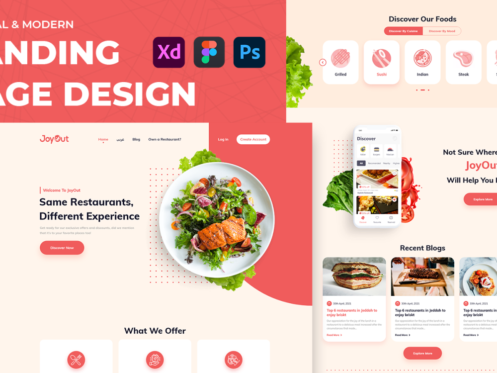 An elegant website UI design. | Upwork