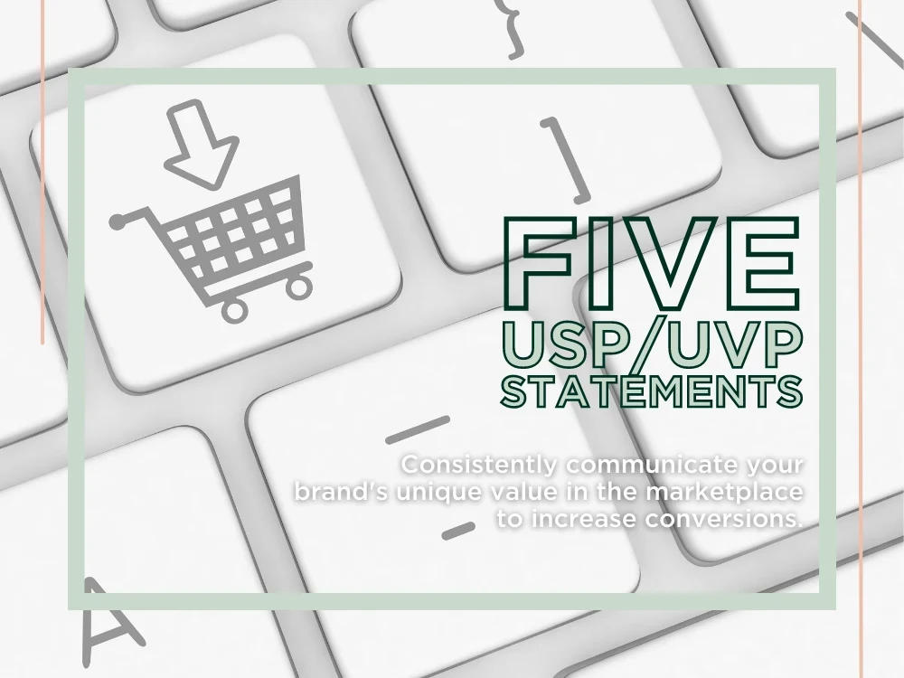 5 USP/UVP statements, complete with an actionable messaging guide | Upwork
