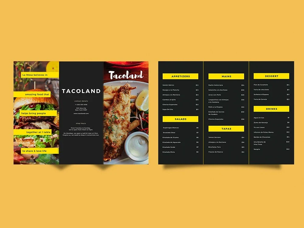 The restaurant menu, food menu, and menu board design | Upwork