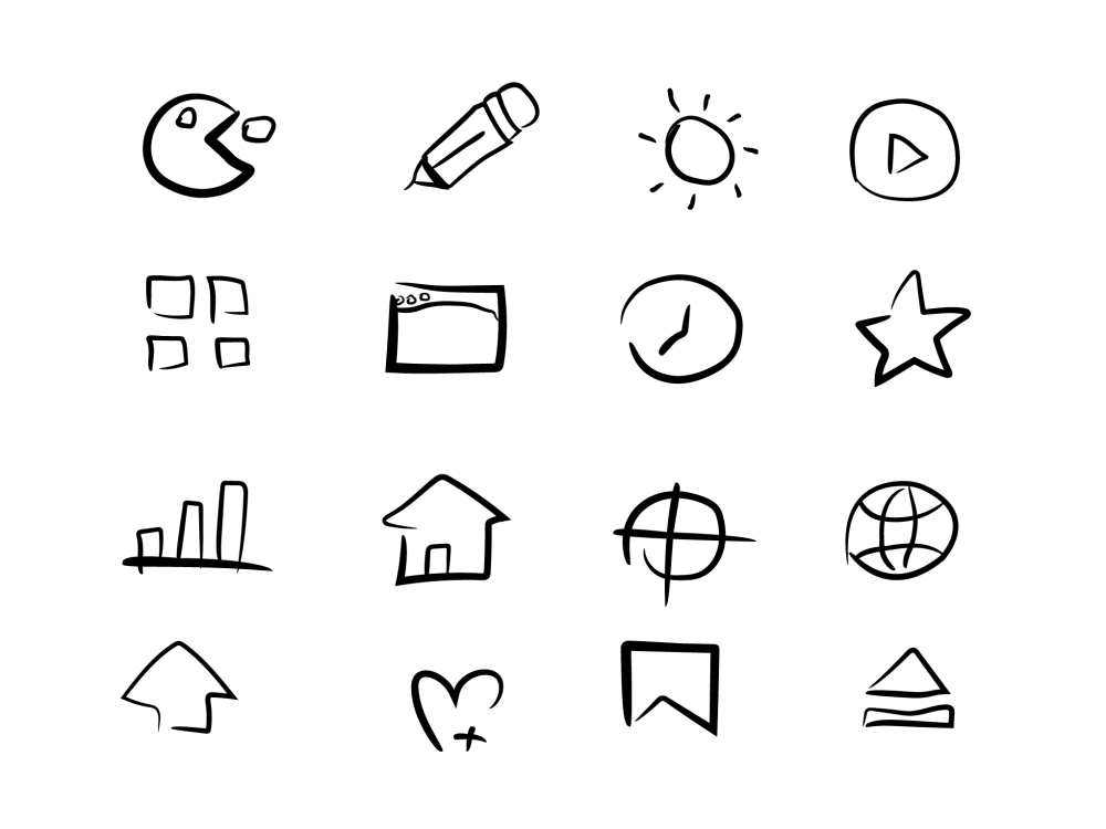Vector Hand Drawn Icons, Custom Hand Drawn Illustrations, Infographics ...