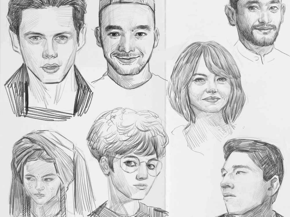 A very cool digital portrait drawing | Upwork