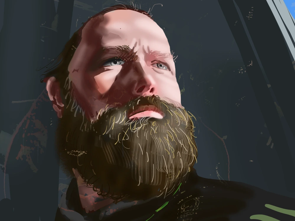 A very cool digital portrait drawing | Upwork