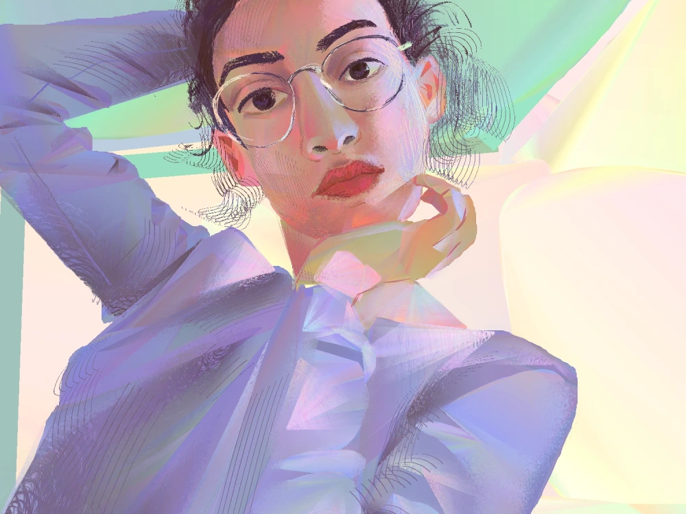 A very cool digital portrait drawing | Upwork