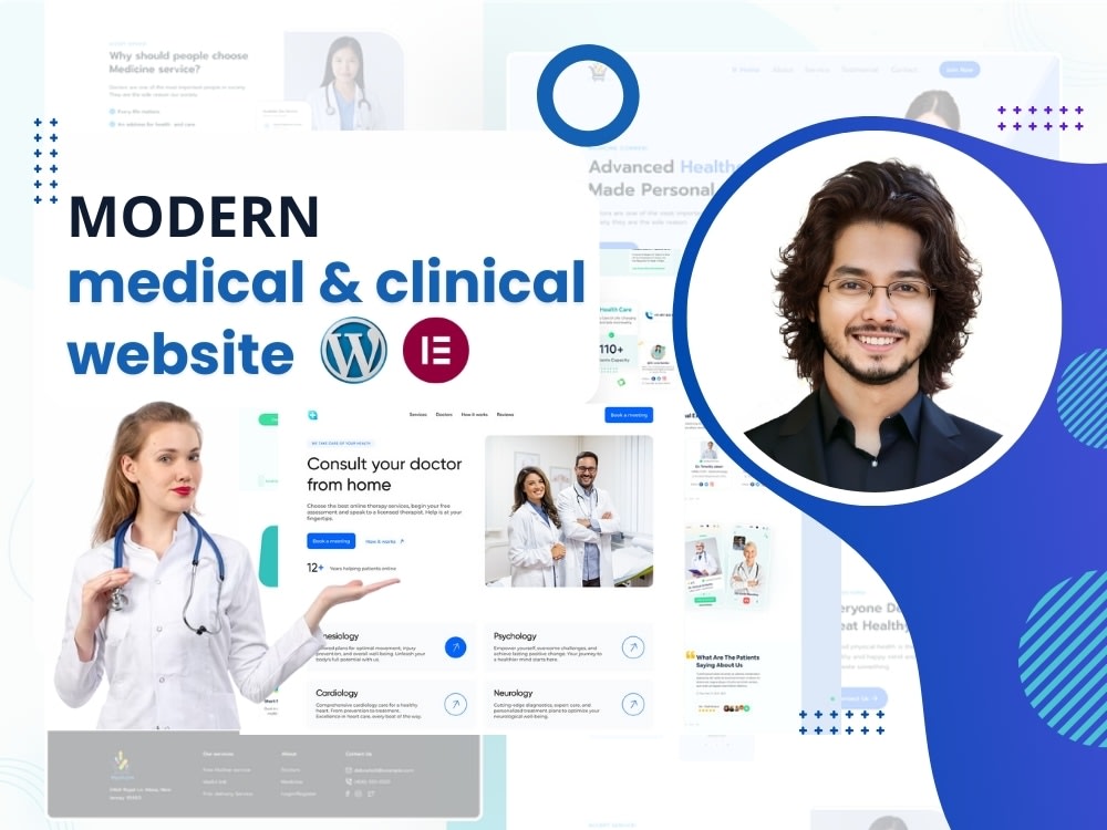 Modern medical, hospital, dental, clinic, or doctor website | Upwork