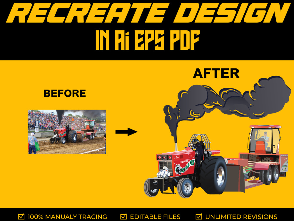 High quality vector tracing to redraw the image vector art | Upwork