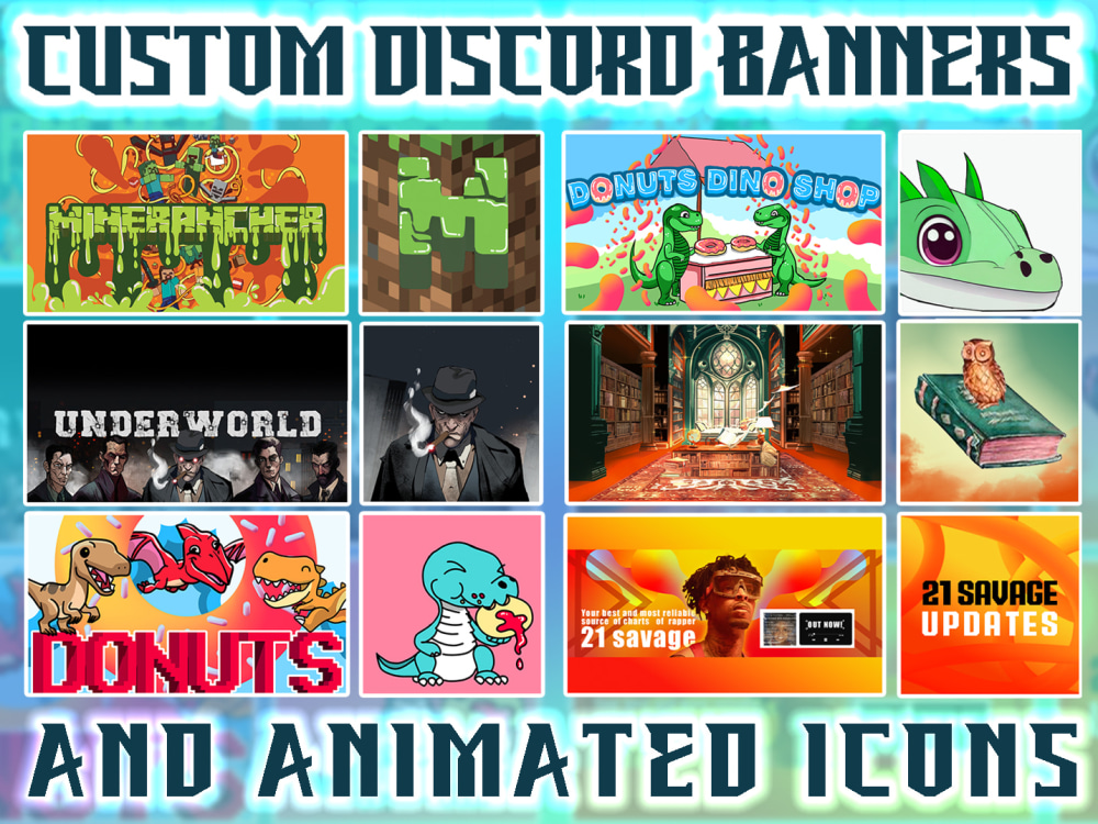 An animated discord banner and icon | Upwork