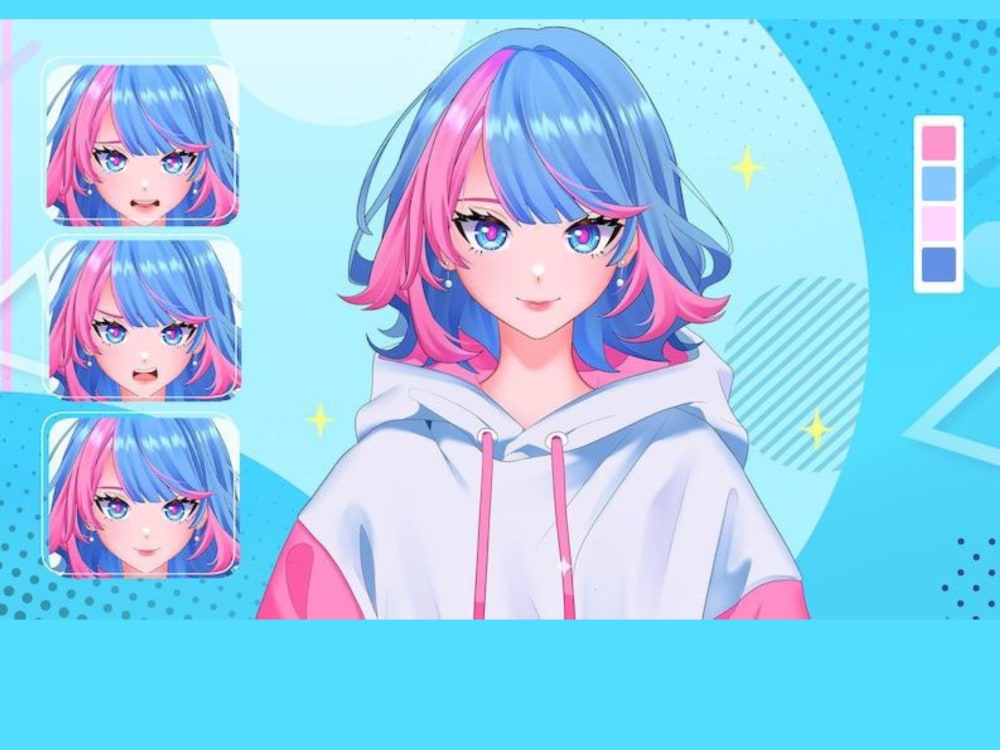 High Quality 2d vtuber, 2d vtuber model, live2d model, 2d vtuber ...