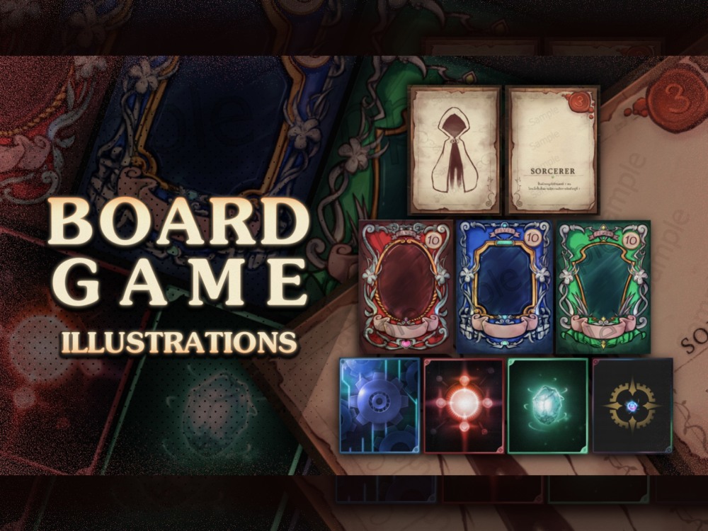 An appealing board game illustrations | Upwork