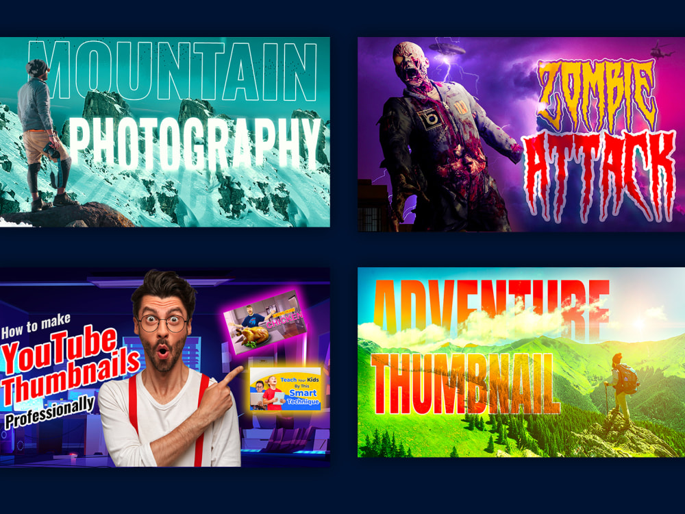 Amazing YouTube thumbnail and attractive thumbnail | Upwork